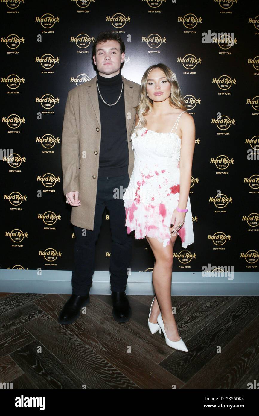 New York, NY on October 5, 2022, Kai Caster and Natalie Alyn Lind ...