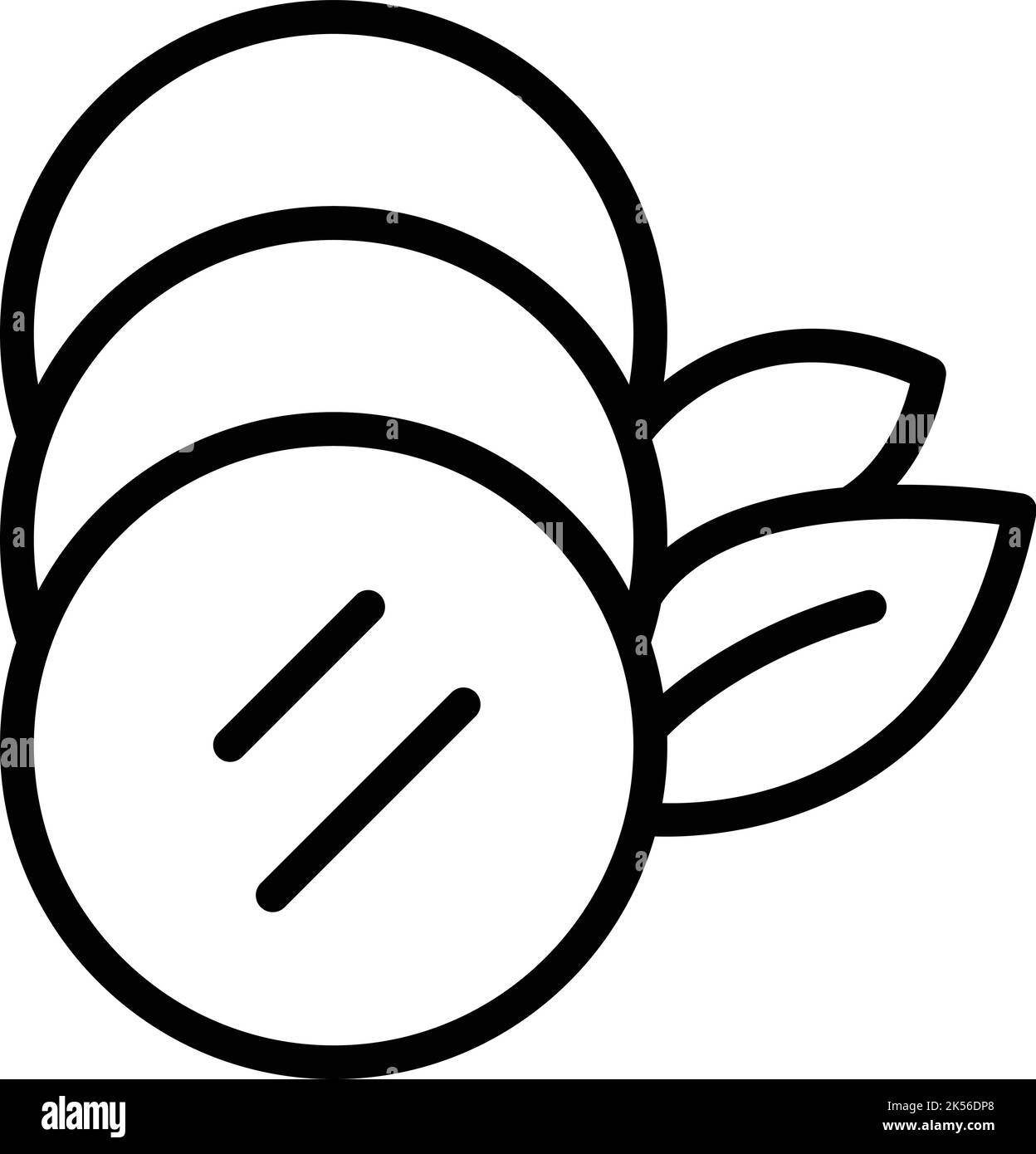 Cream coco tablet icon outline vector. Coconut soap. Milk package Stock ...