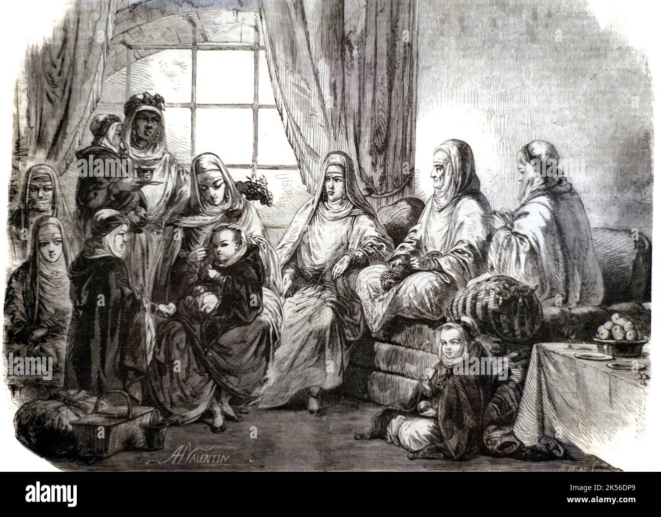 Family, Wives and Children of Algerian Leader Emir Abdelkader, Abd el ...