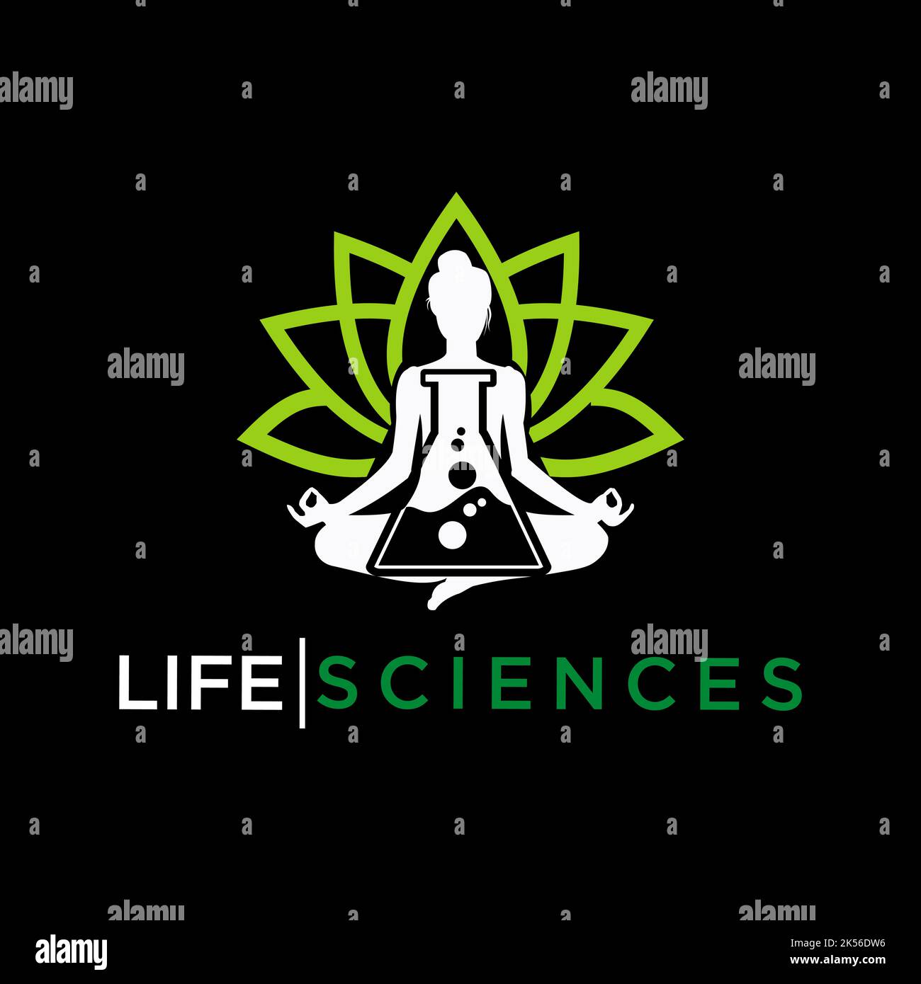 life science, meditation logo exclusive design inspiration Stock Vector ...