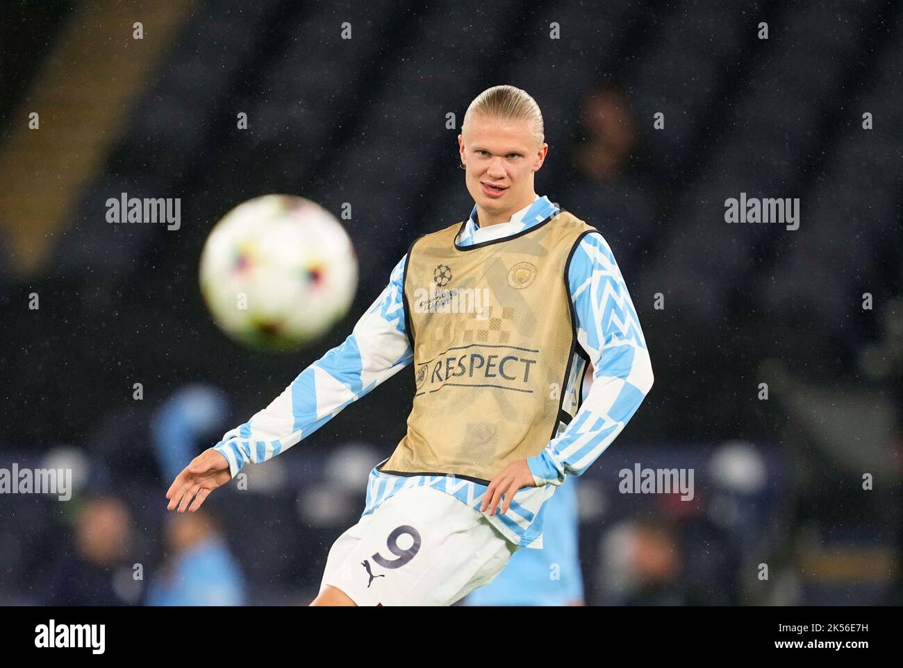 Manchester Stadium, Manchester, UK. 5th Oct, 2022. Erling Haaland ...
