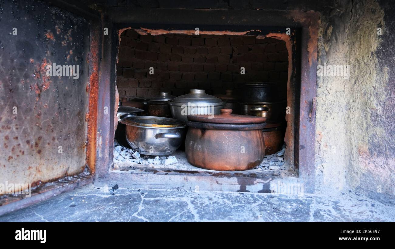 Kitchen in traditional rural village hi-res stock photography and ...
