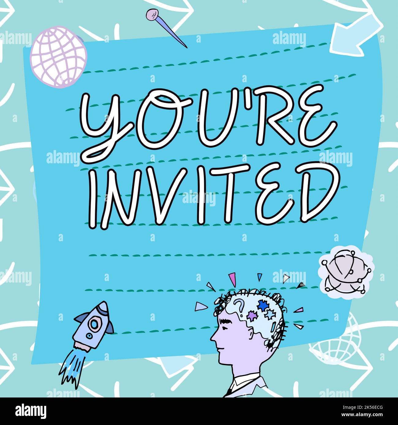 Text sign showing You'Re Invited, Business idea Please join us in our ...