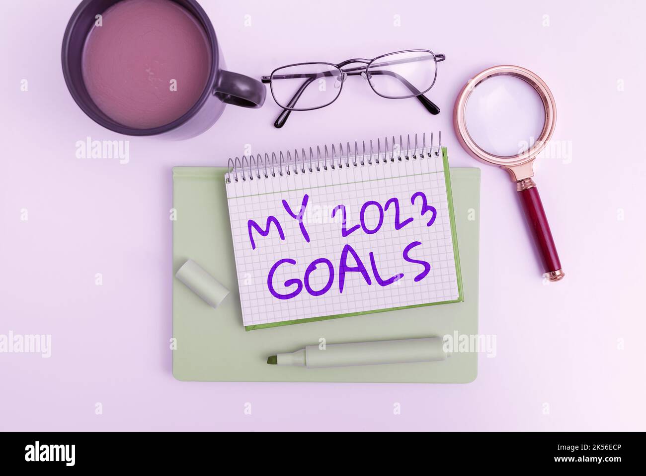 Text showing inspiration My 2023 Goals, Word Written on setting up ...