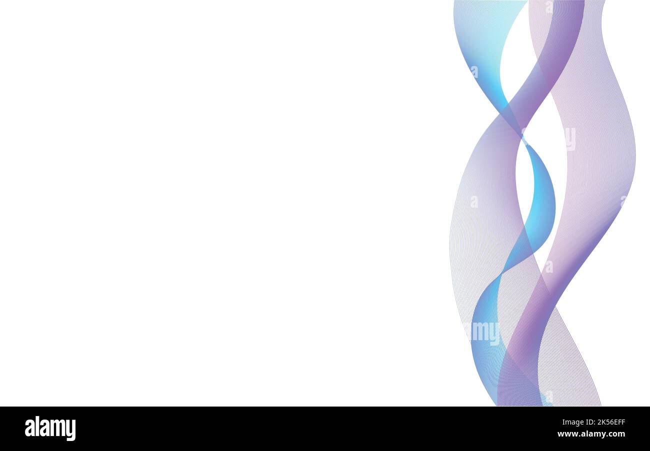 Abstract vertical wavy stripes on white background isolated. Vector ...