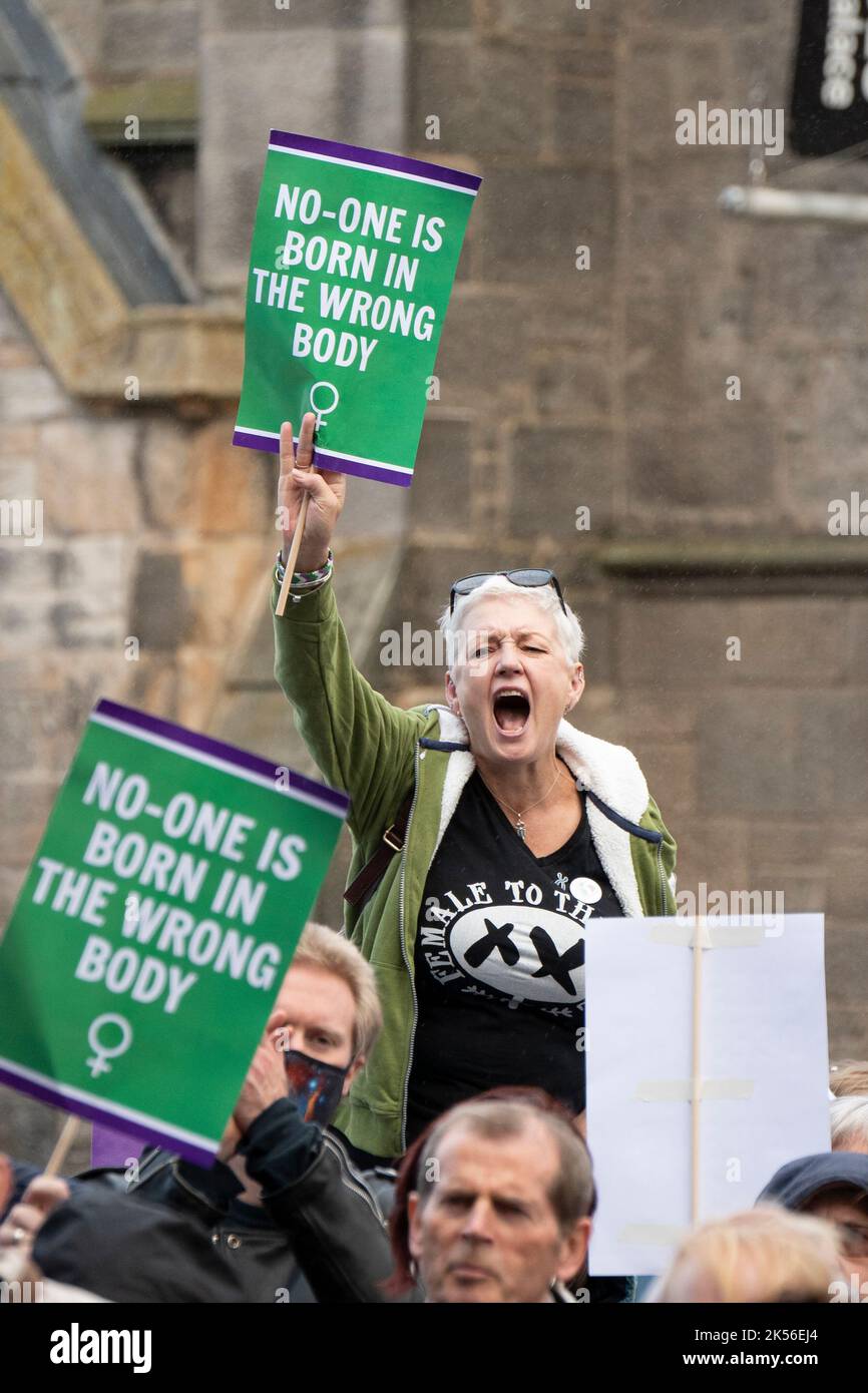 Edinburgh, Scotland, UK. 6th October 2022. Demonstration against Self ...