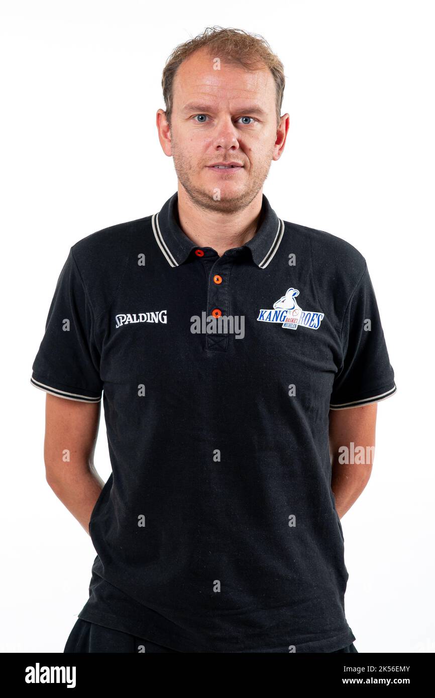 Mechelen's head coach Kristof Michiels poses at a photoshoot of Belgian ...