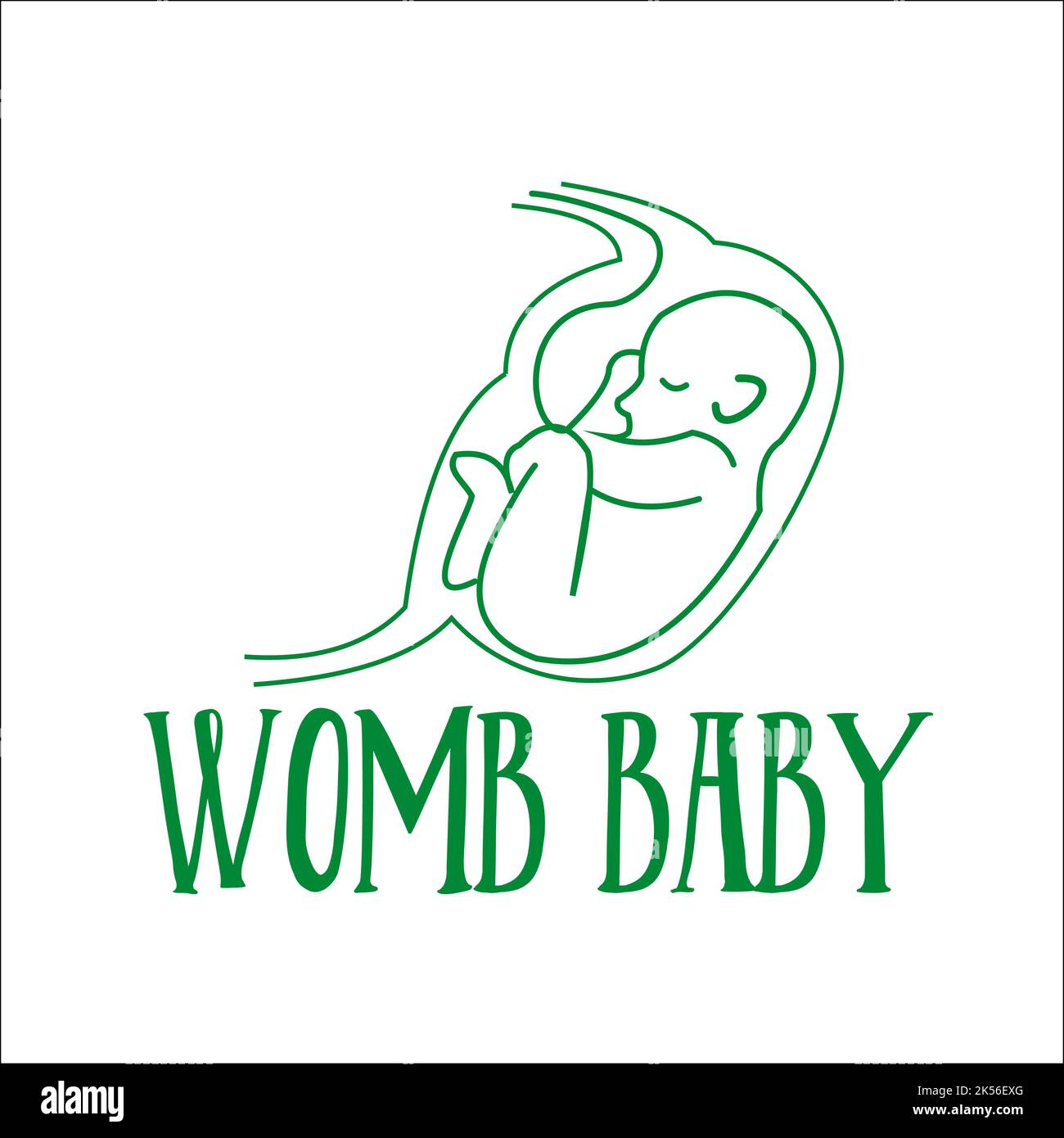 womb baby logo exclusive design inspiration Stock Vector Image & Art ...
