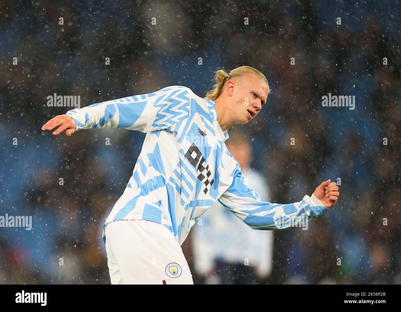 Manchester Stadium, Manchester, UK. 5th Oct, 2022. Erling Haaland ...