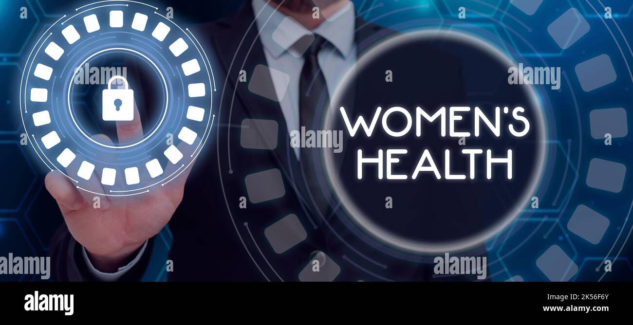 Conceptual display Women'S Health, Business concept Women's physical ...