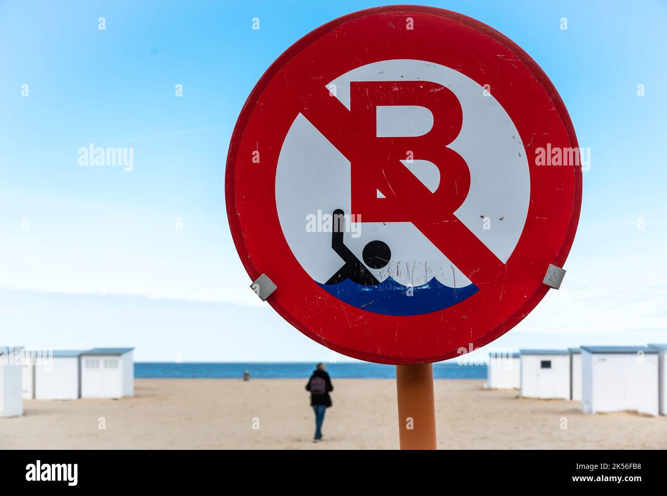 Prohibited swim hi-res stock photography and images - Alamy