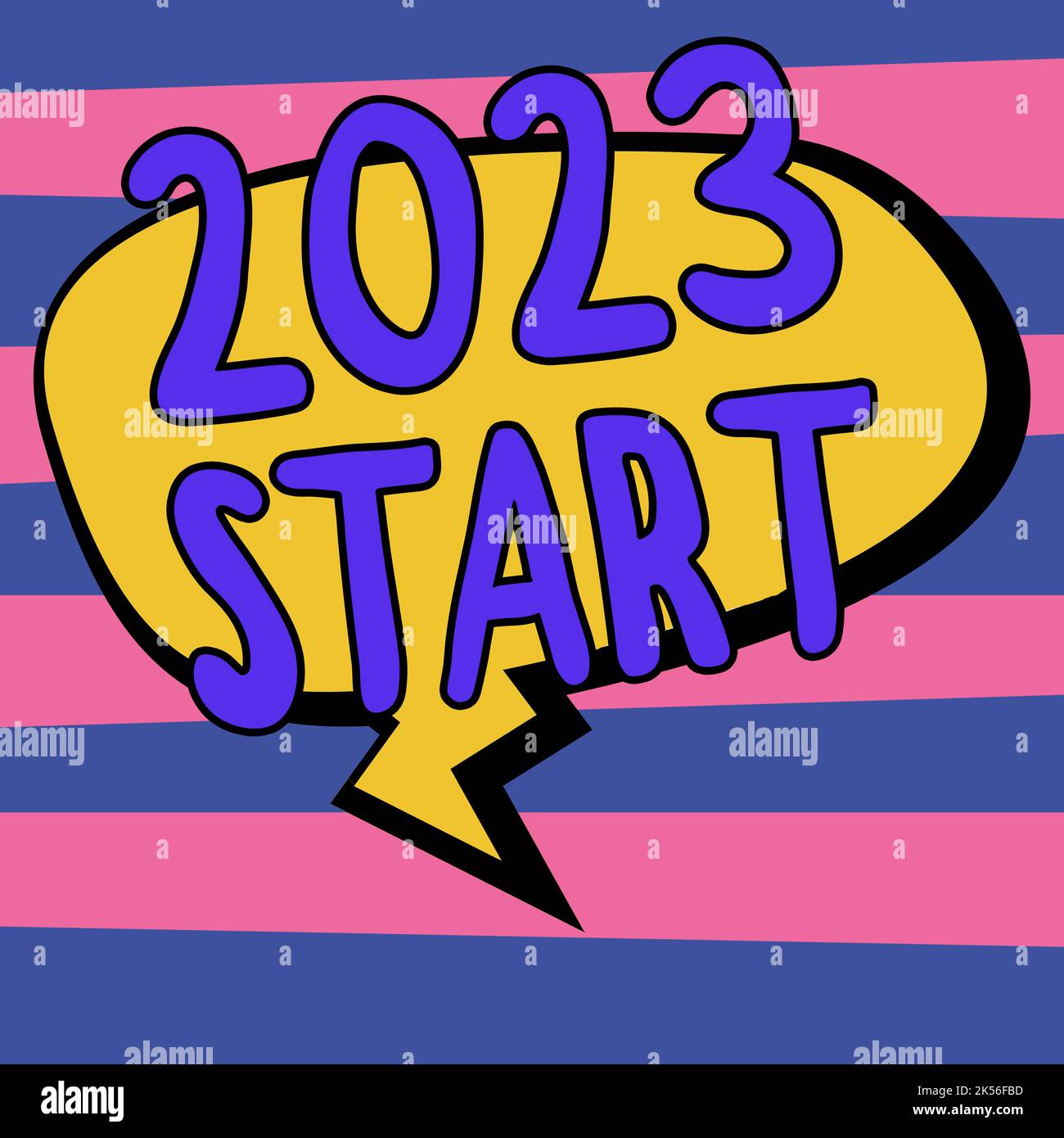 Conceptual display 2023 Start, Concept meaning remembering past year ... Conceptual display 2023 Start, Concept meaning remembering past year ...