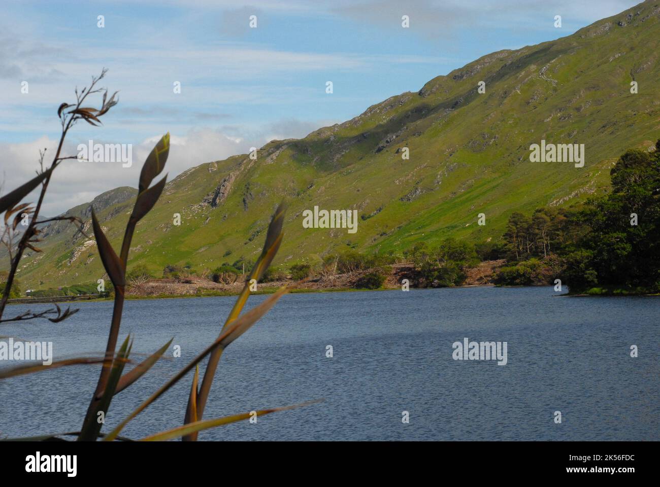 lock and mountain, ireland Stock Photo - Alamy