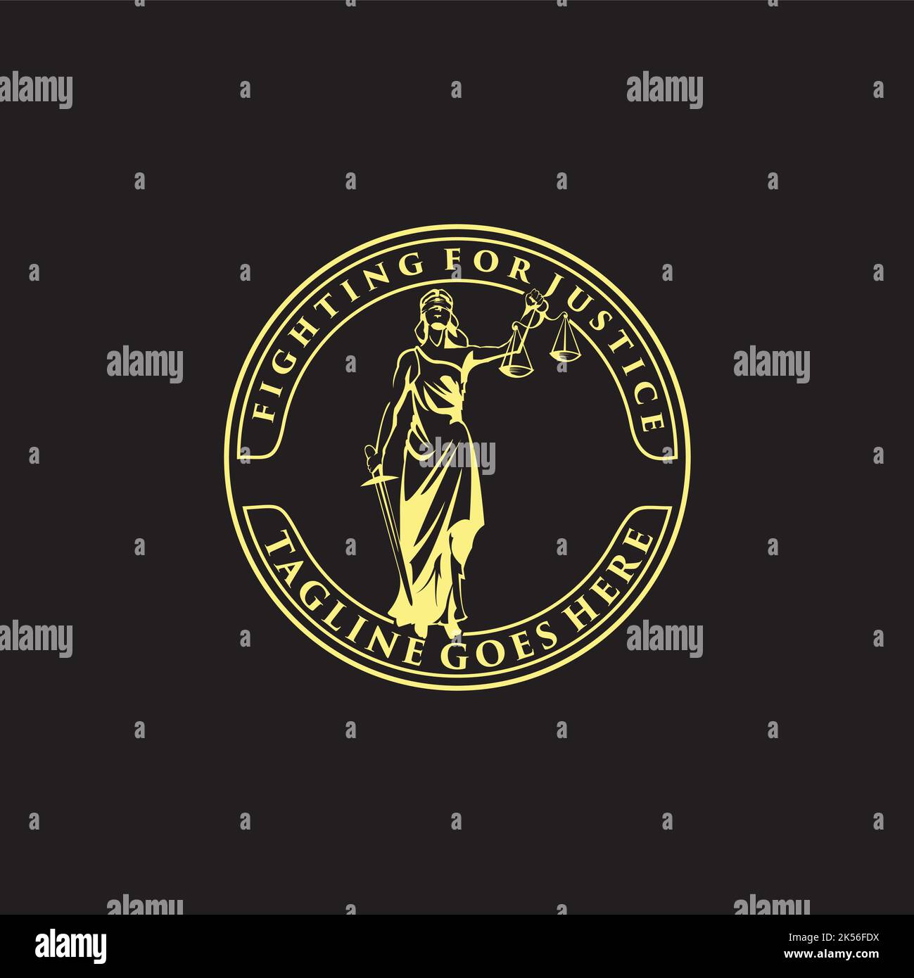 fighting justice trial lawyers logo exclusive design inspiration Stock ...