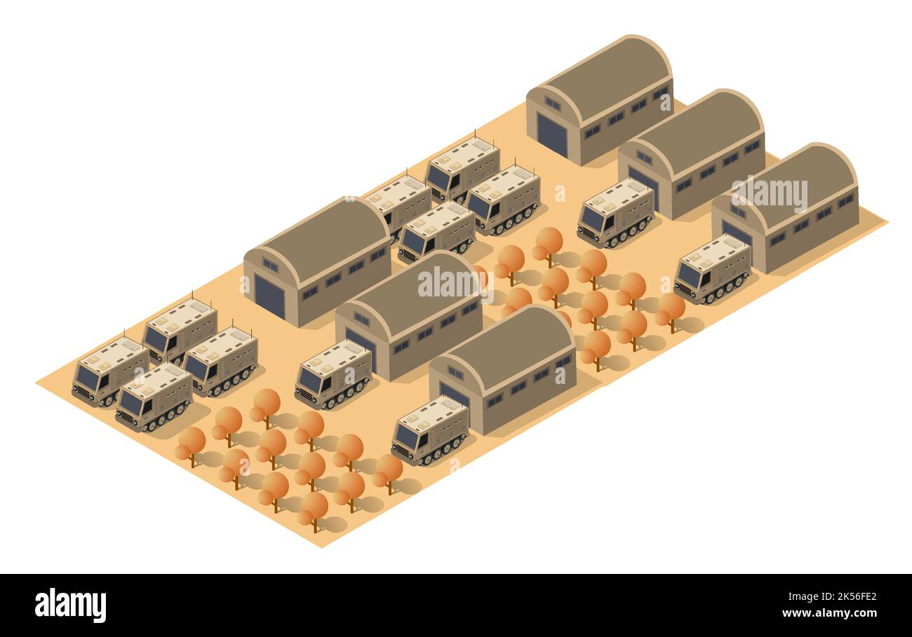 Army artillery camp Stock Vector Images - Alamy