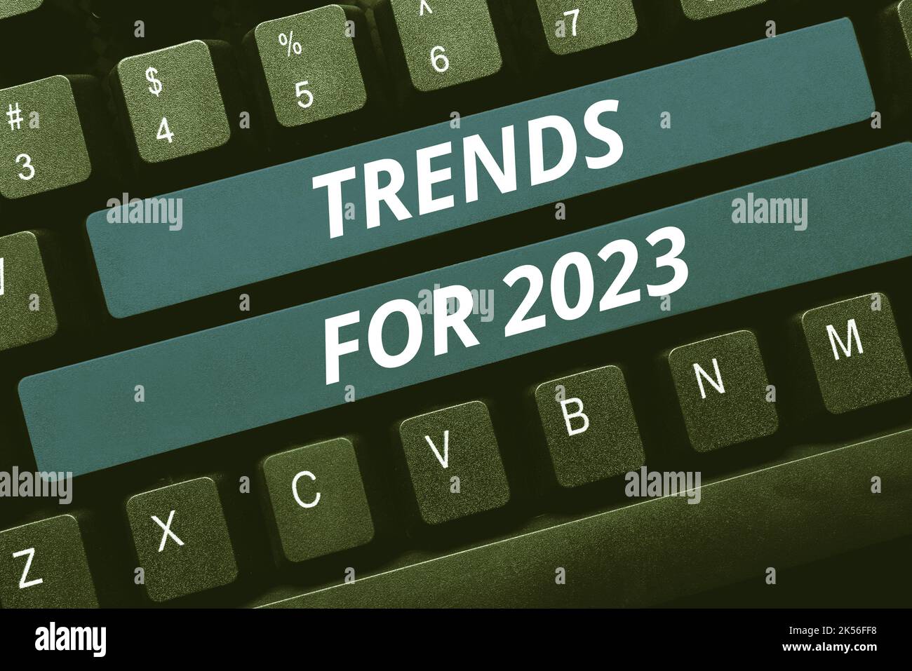 Conceptual caption Trends For 2023, Business approach list of things ...