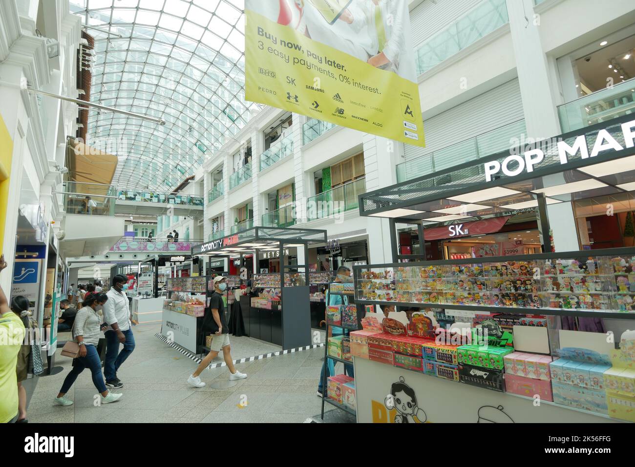 singapore Bugis Street 2 june 2022. street view of Bugis retail mall ...