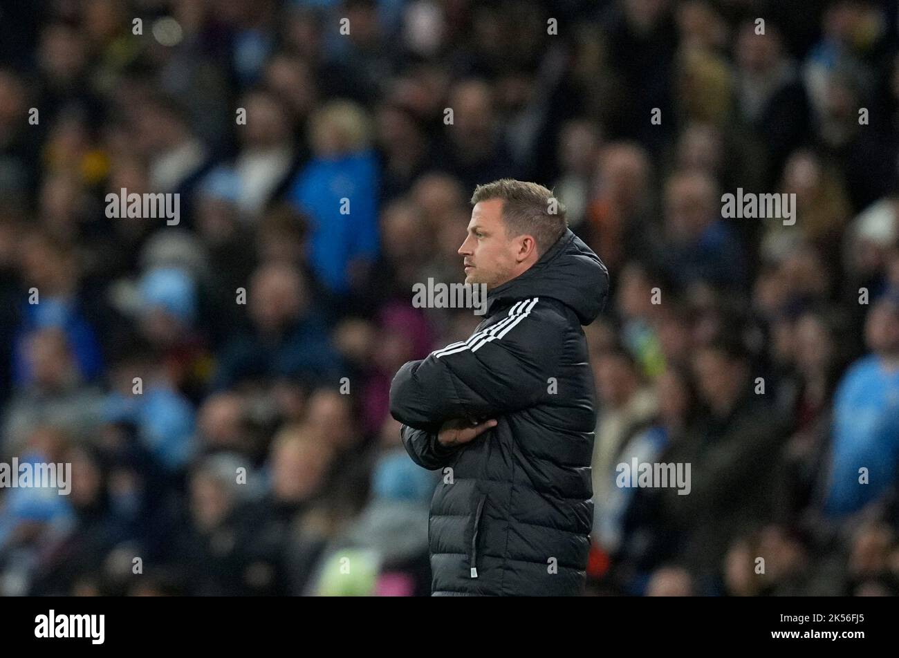 Manchester Stadium, Manchester, UK. 5th Oct, 2022. Jacob Neestrup (FC ...