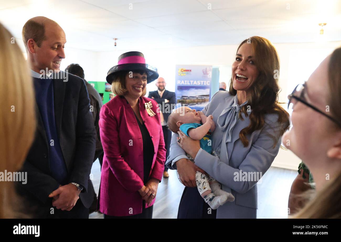The Prince and Princess of Wales with Vice Lord Lieutenant of County ...