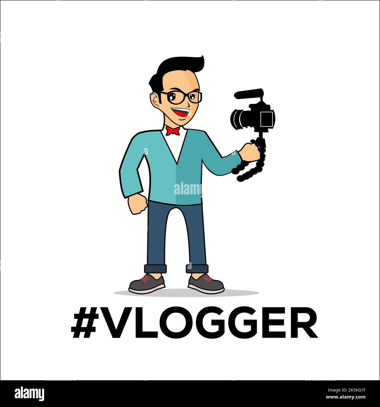 VLOGGER LOGO EXCLUSIVE DESIGN INSPIRATION Stock Vector Image & Art - Alamy