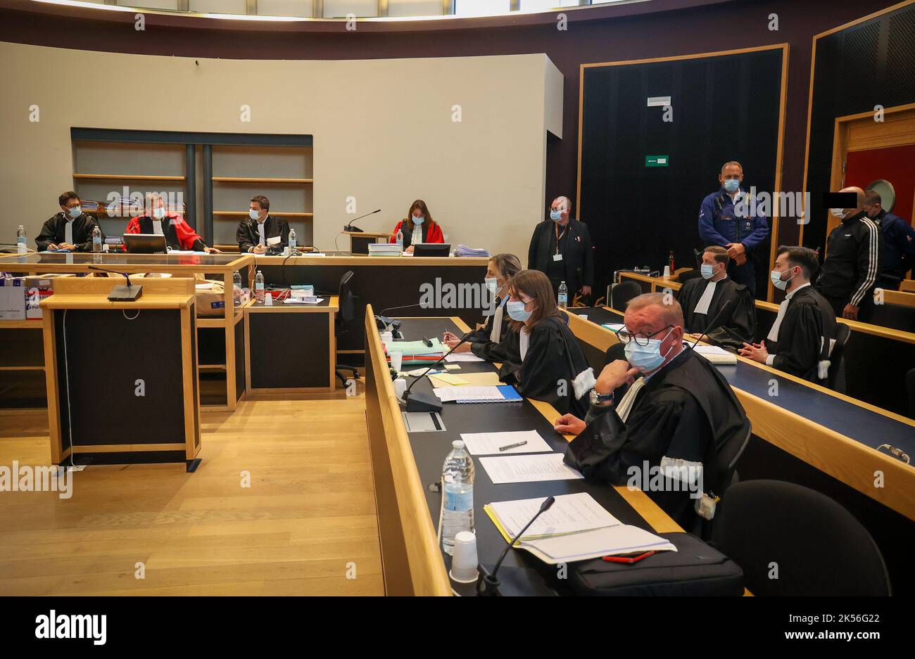 The accused Alfredo Scuvera pictured during the jury constitution ...