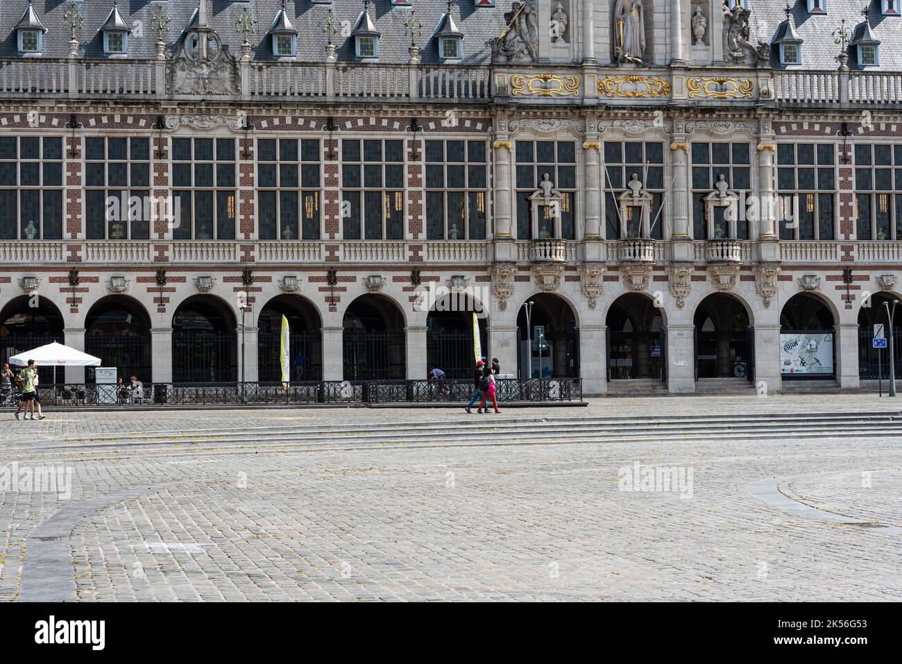 Leuven, Flemish Brabant - Belgium - 06 20 2021 Facade of the University ...