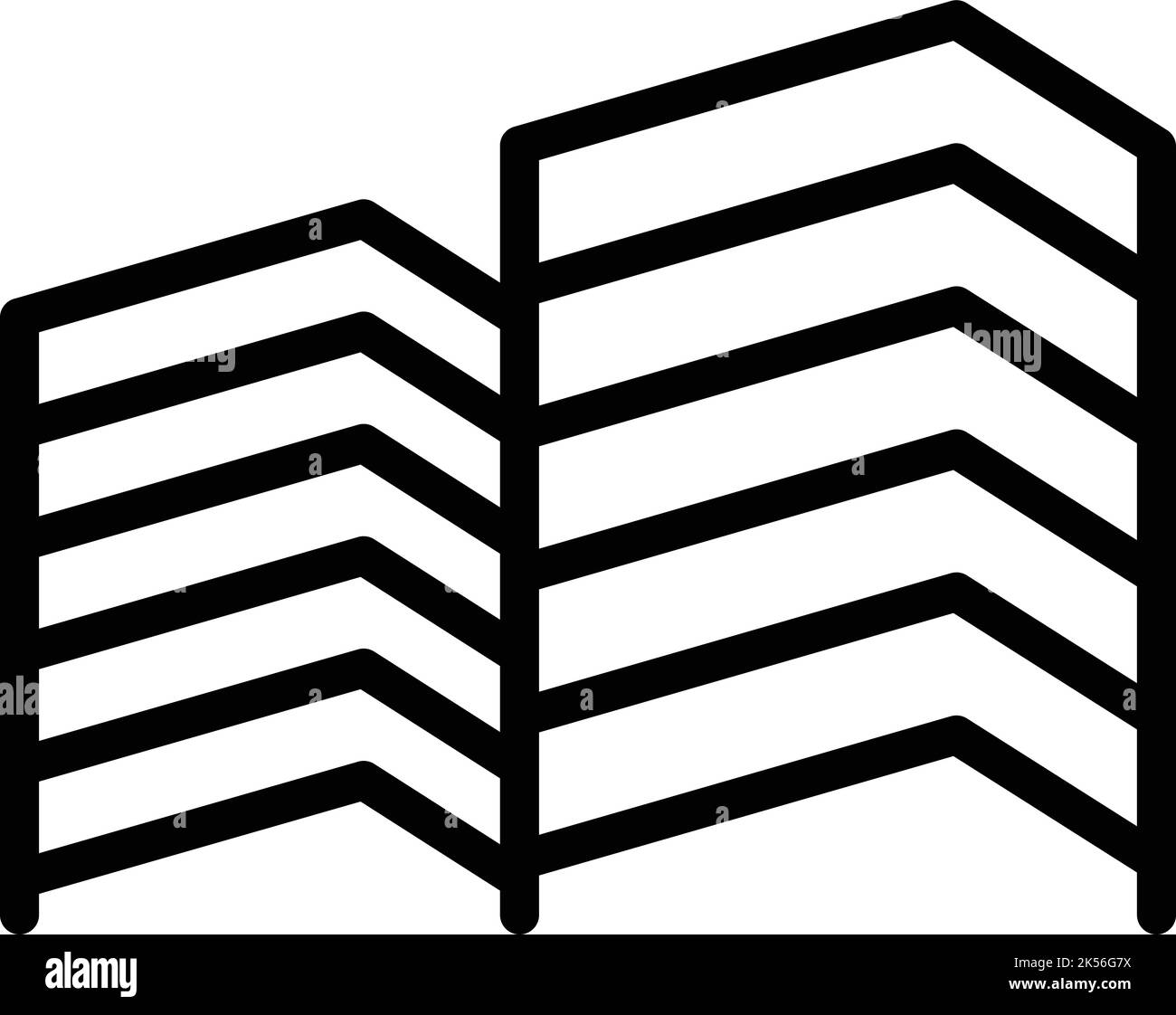 Urban building icon outline vector. Modern city. Center city Stock ...