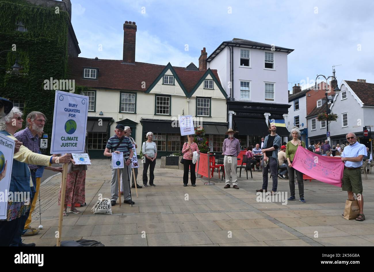 bury st edmunds quakers for climate justice, suffolk, england Stock ...