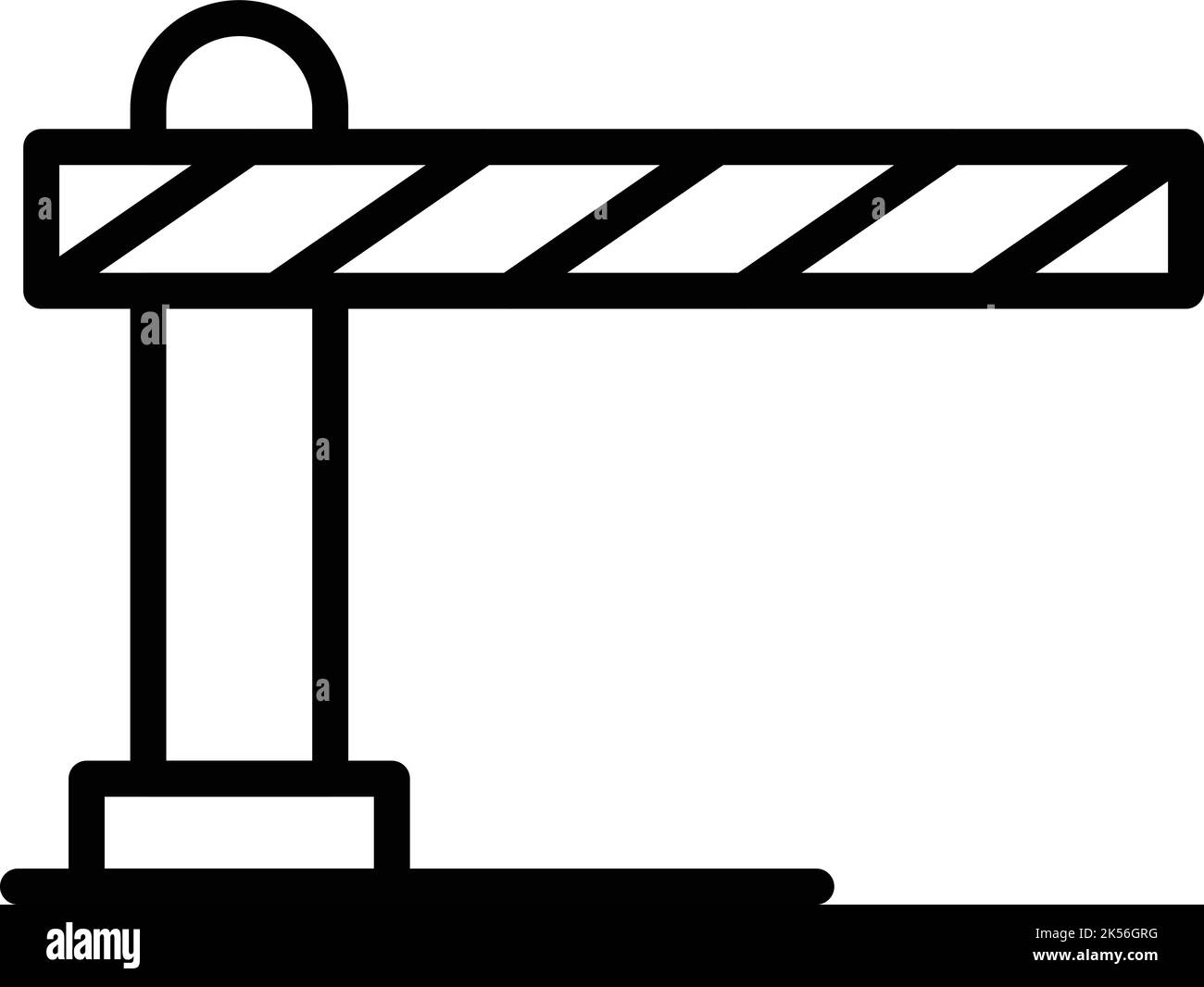 Parking barrier icon outline vector. Bike park. Rack station Stock ...