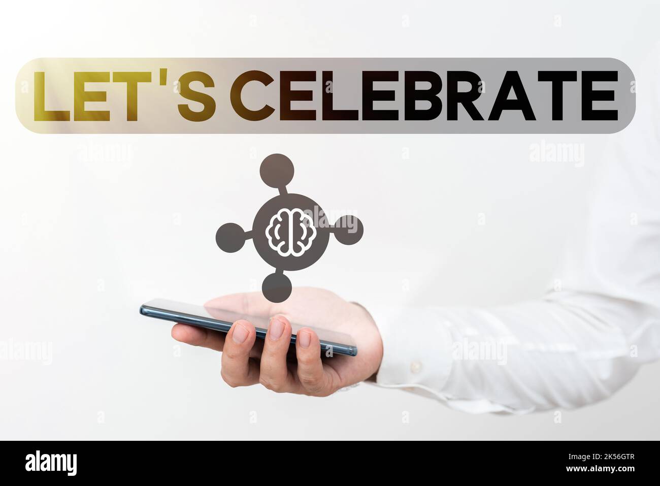 Writing displaying text Let'S Celebrate, Business idea party or other ...