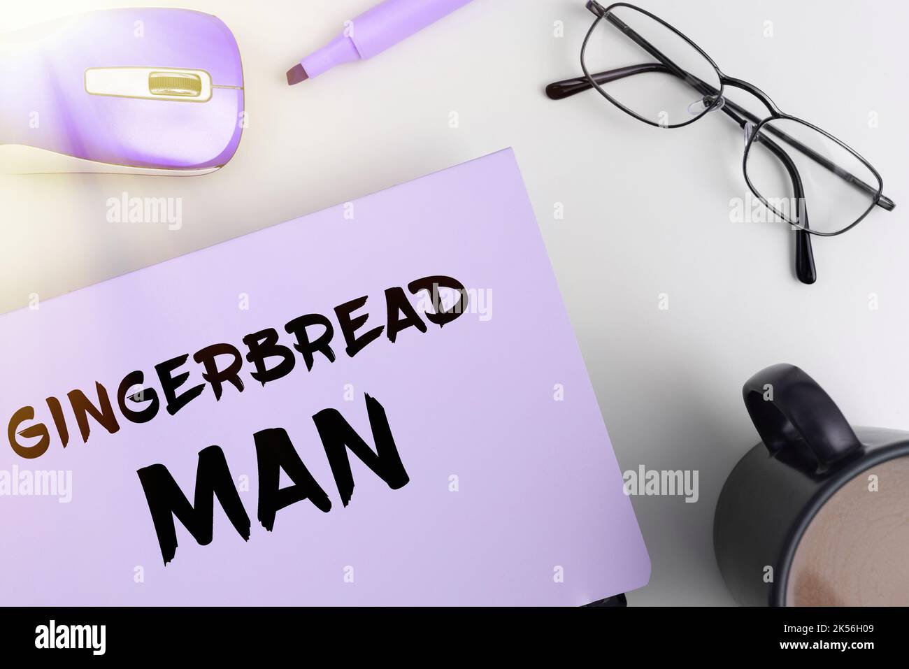 Writing displaying text Gingerbread Man, Word Written on cookie made of ...