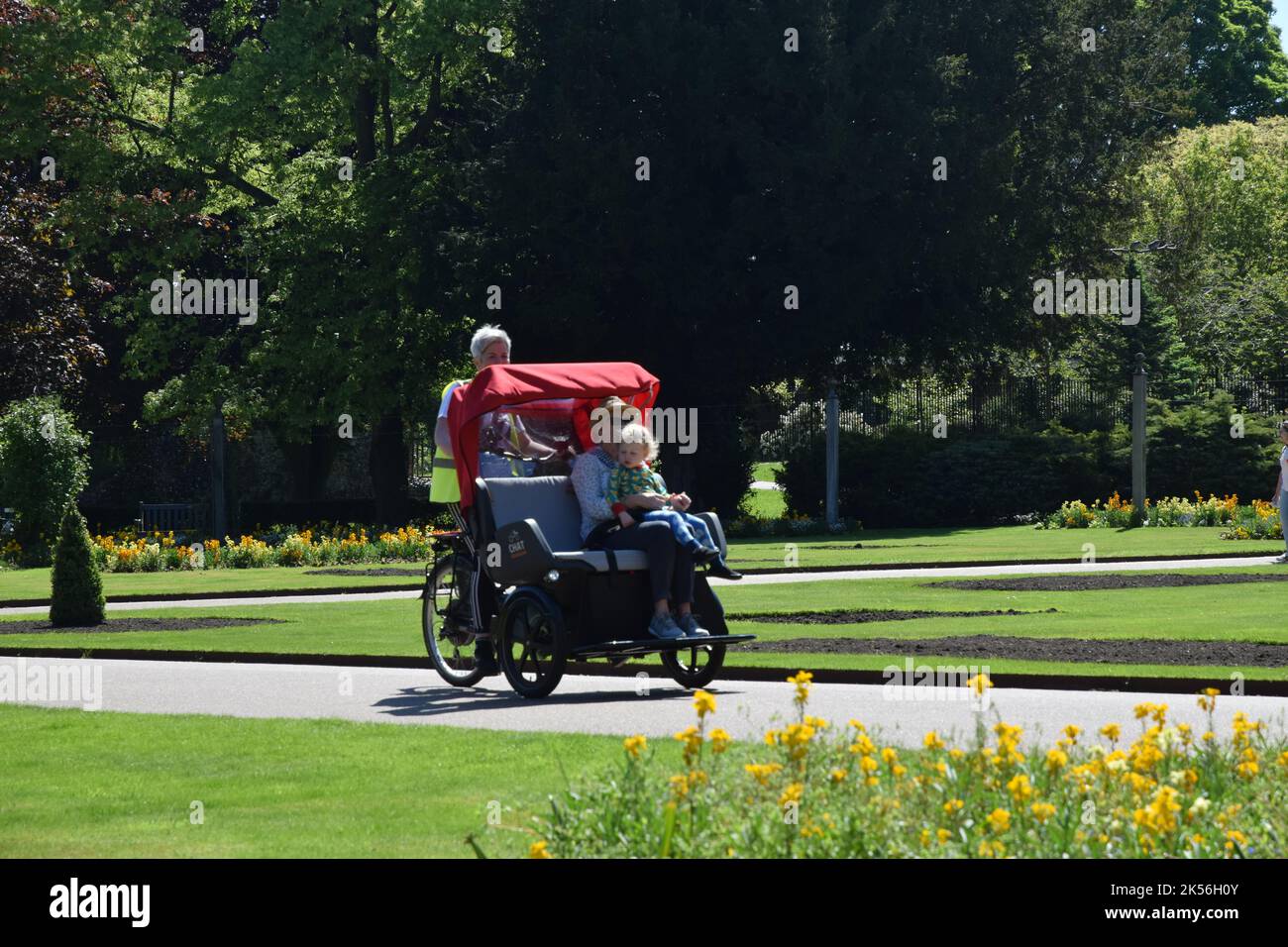 rickshaw, abbey gardens, bury st edmunds, suffolk Stock Photo - Alamy