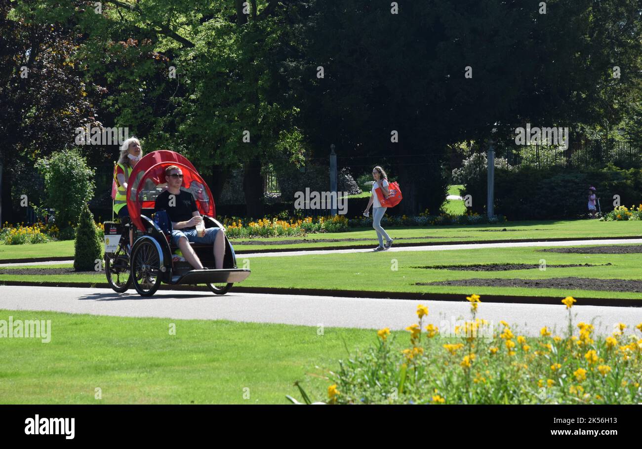 rickshaw, abbey gardens, bury st edmunds, suffolk Stock Photo - Alamy