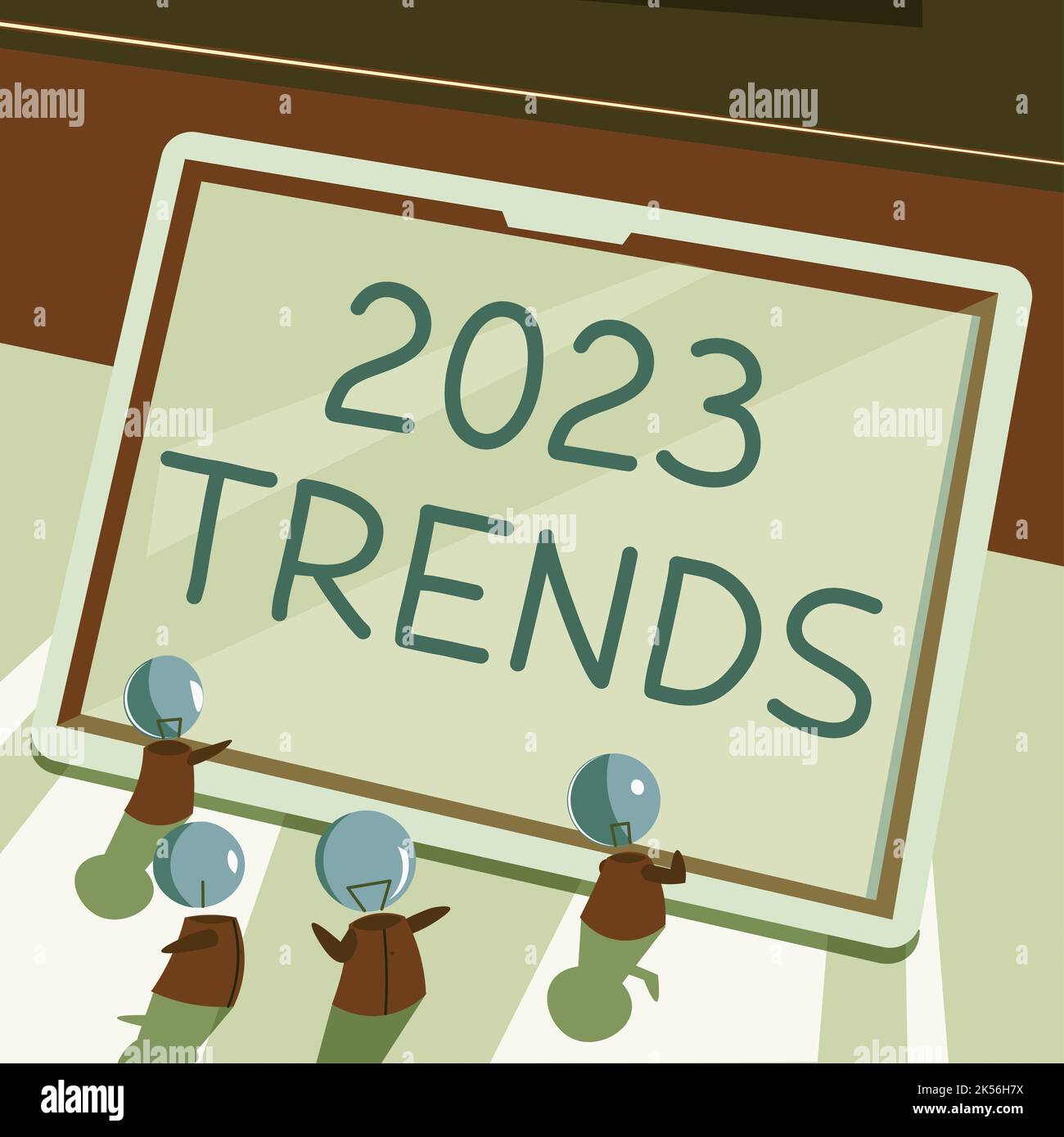 Hand writing sign 2023 Trends, Conceptual photo things that is famous ...