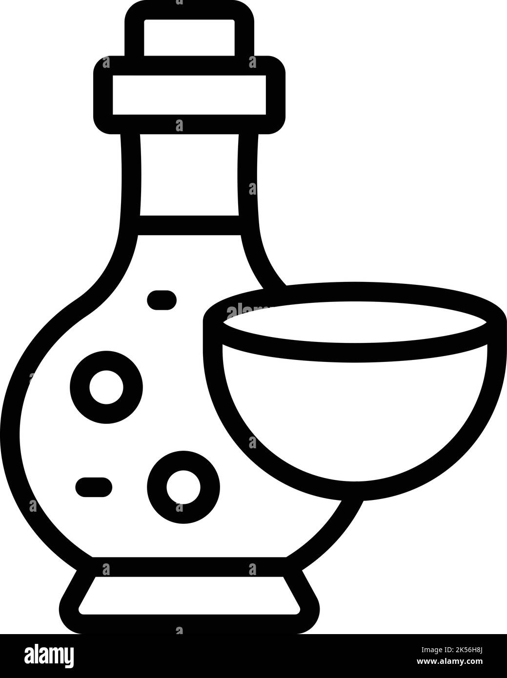 Coco oil bottle icon outline vector. Natural product. Coconut extract ...