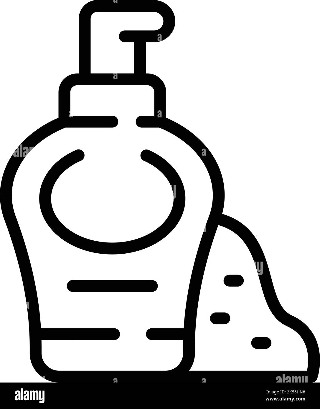 Soap coco icon outline vector. Cosmetic coconut. Natural product Stock ...