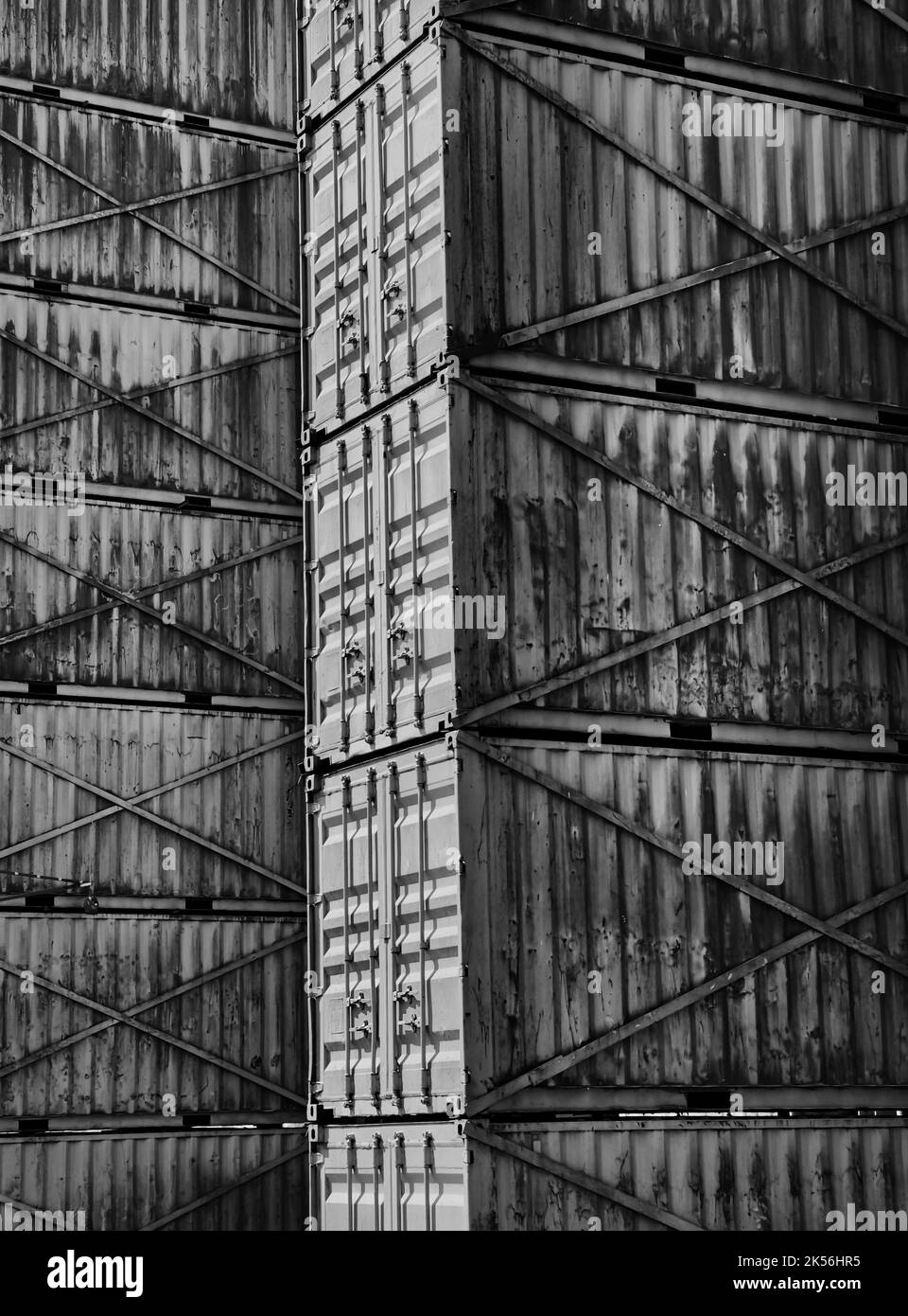 Container depot Black and White Stock Photos & Images - Alamy