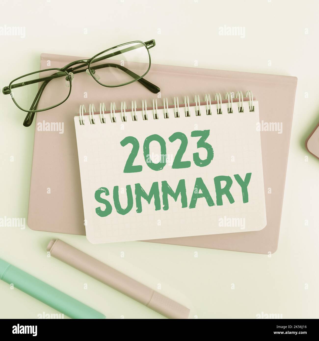 Writing displaying text 2023 Summary, Business concept summarizing past ...