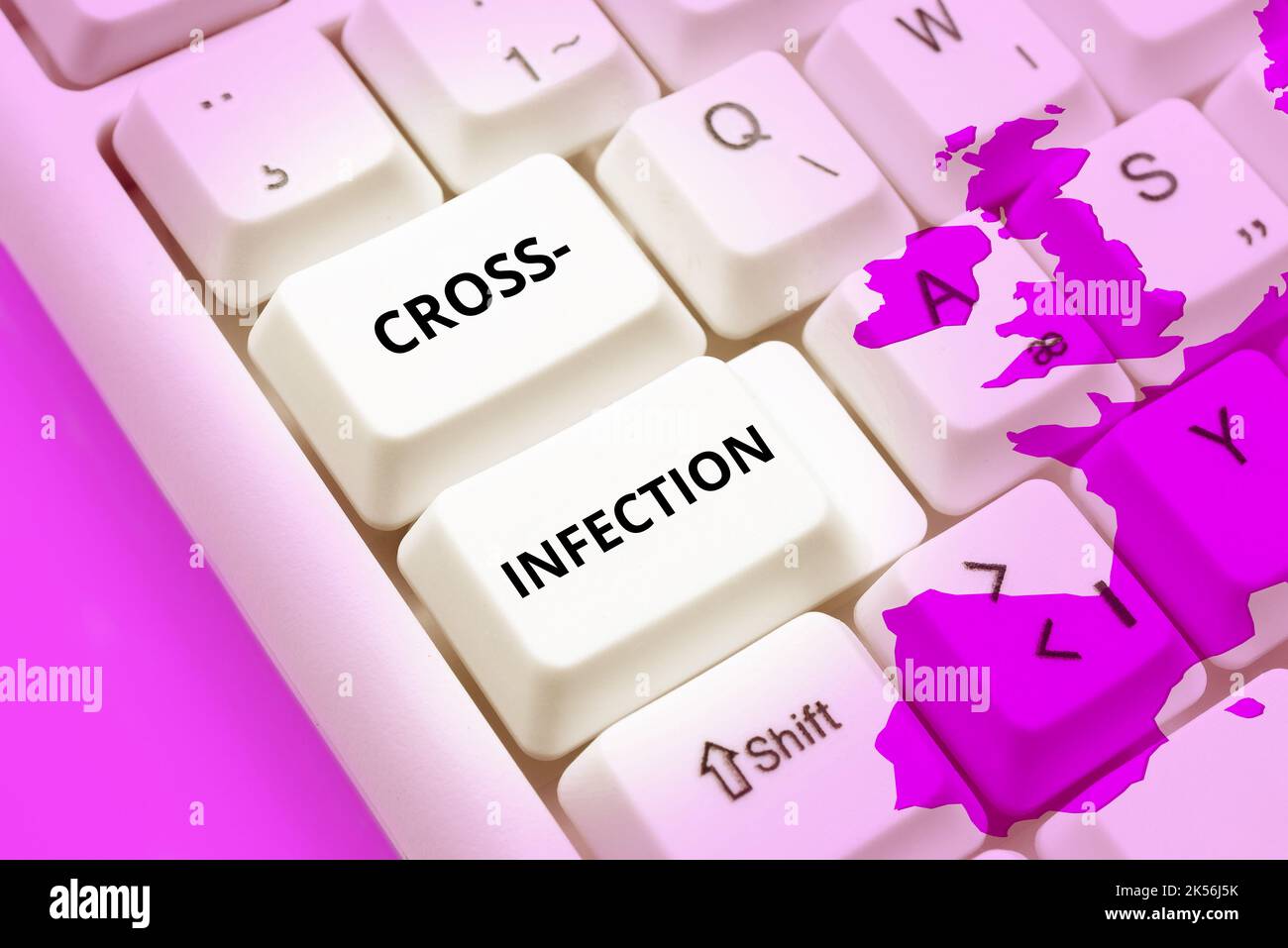 Conceptual caption Cross Infection, Business overview disease-causing ...