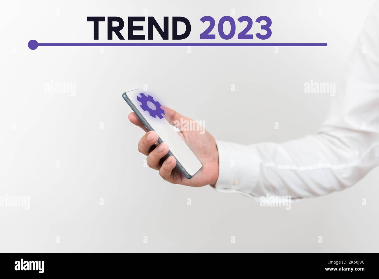 Text caption presenting Trend 2023, Internet Concept things that is ...
