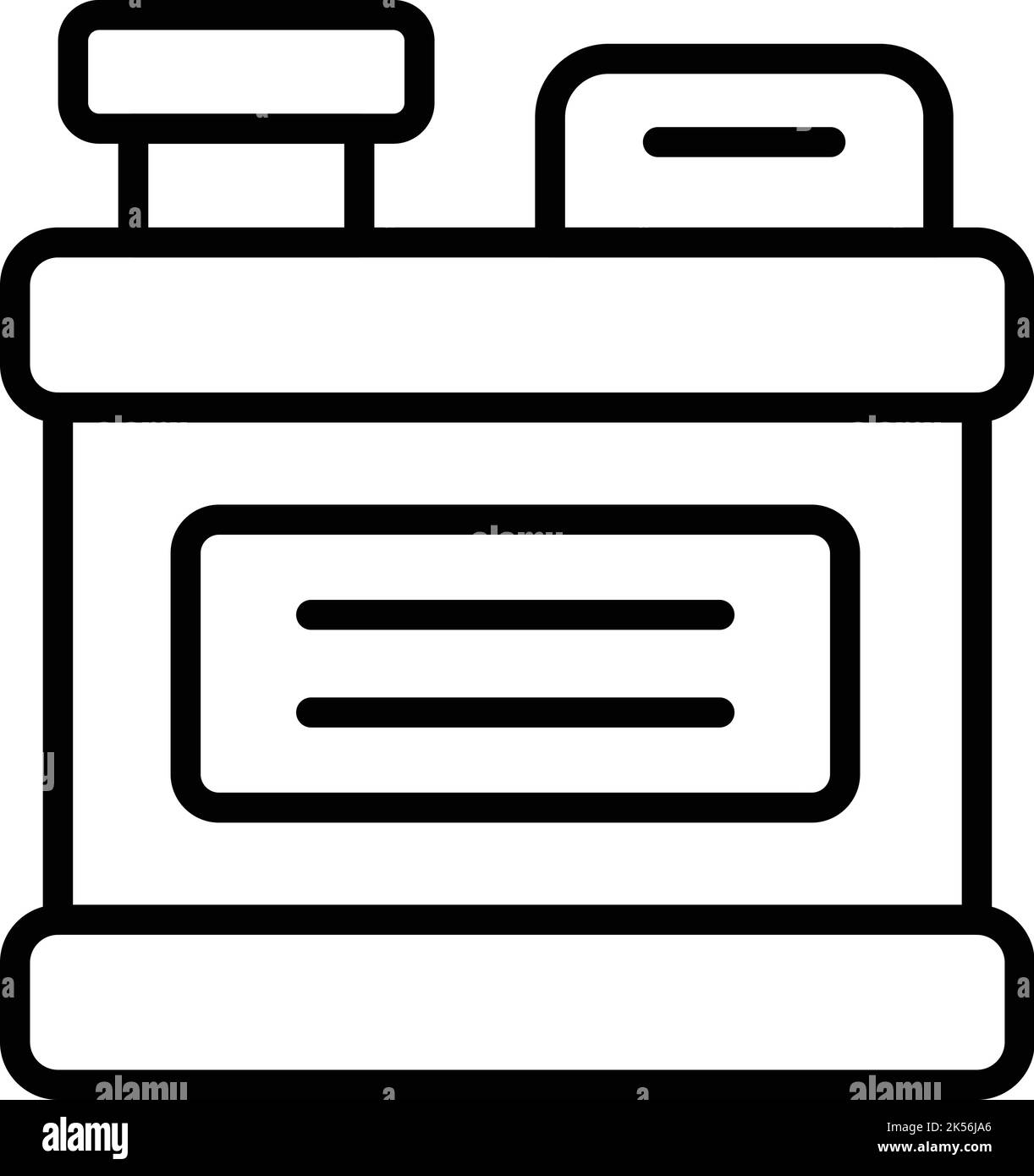 Canister antifreeze icon outline vector. Water coolant. Fluid ...