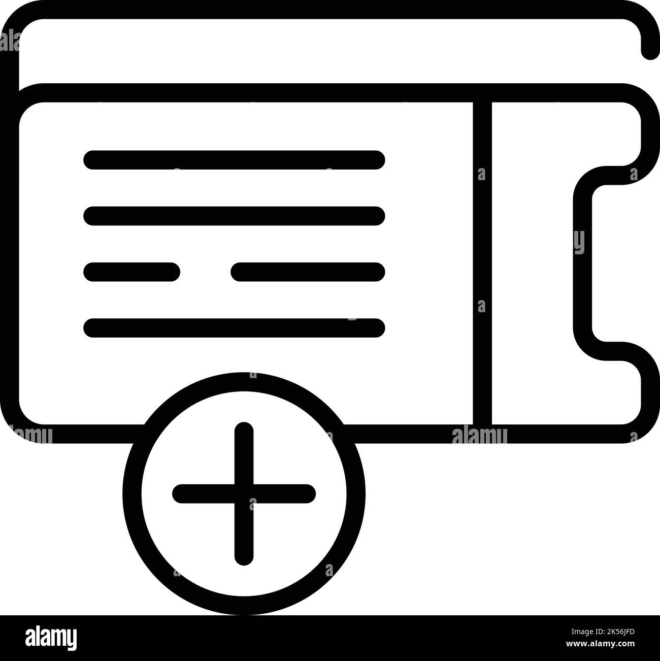 Buy online ticket icon outline vector. Film show. Festival place Stock ...