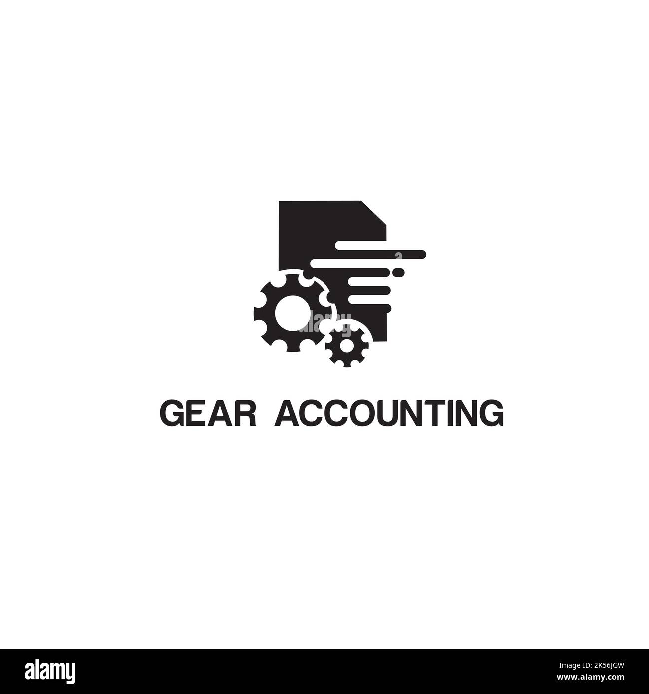 gear accounting logo exclusive design inspiration Stock Vector Image ...