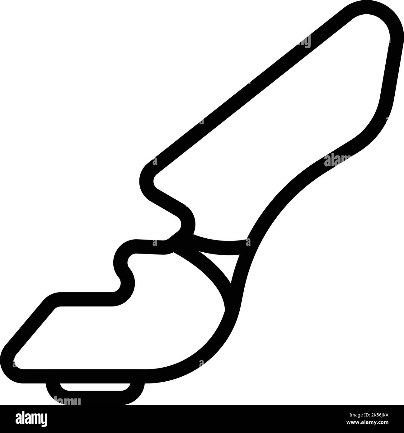 Race track icon outline vector. Start circuit. Car road Stock Vector ...