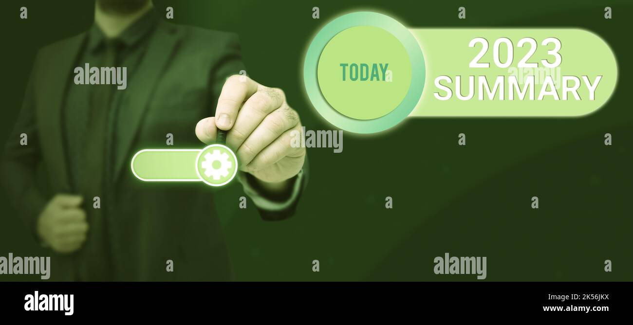 Text sign showing 2023 Summary, Business idea summarizing past year ... Text sign showing 2023 Summary, Business idea summarizing past year ...