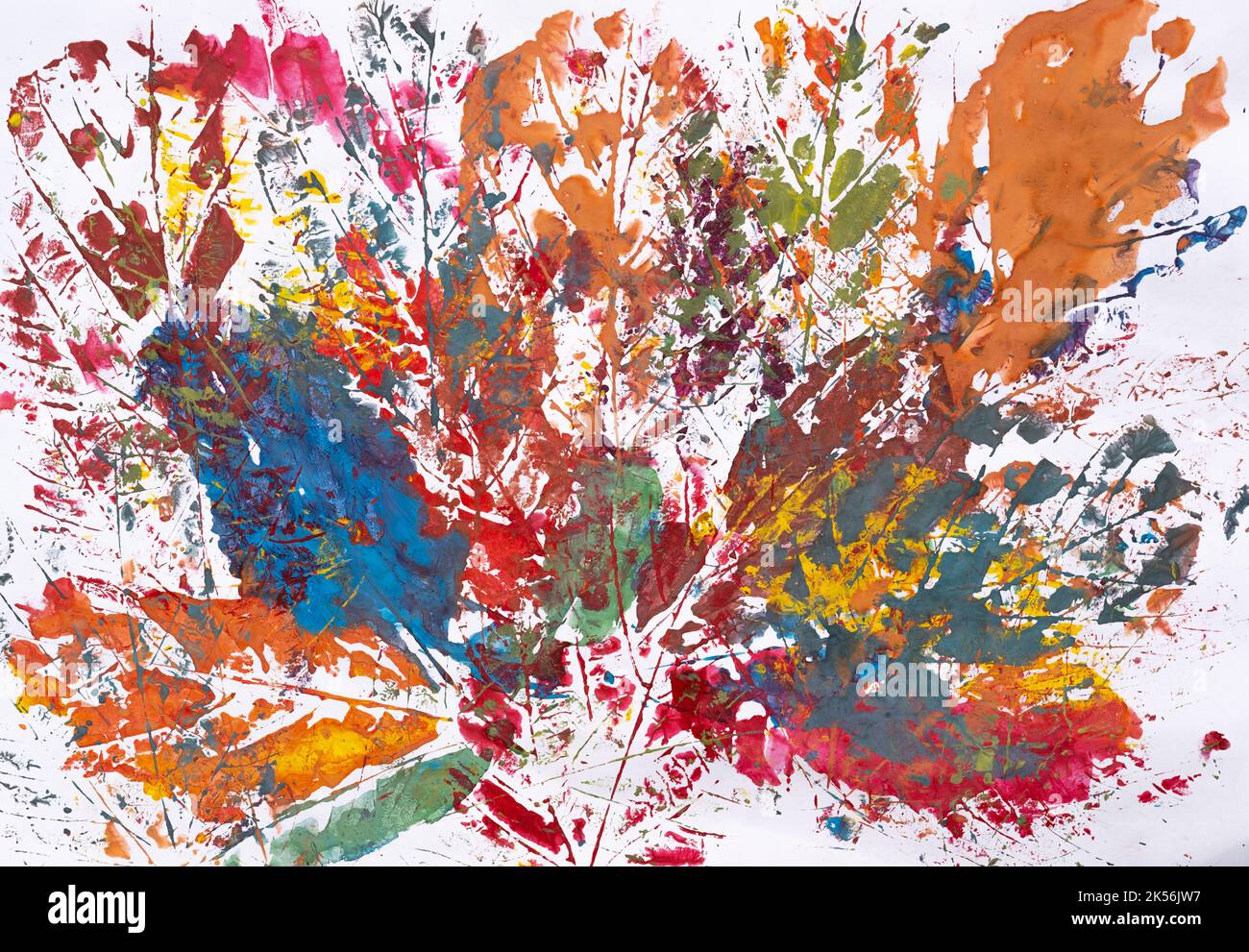 kids art autumn inspiration creative illustration Stock Photo - Alamy