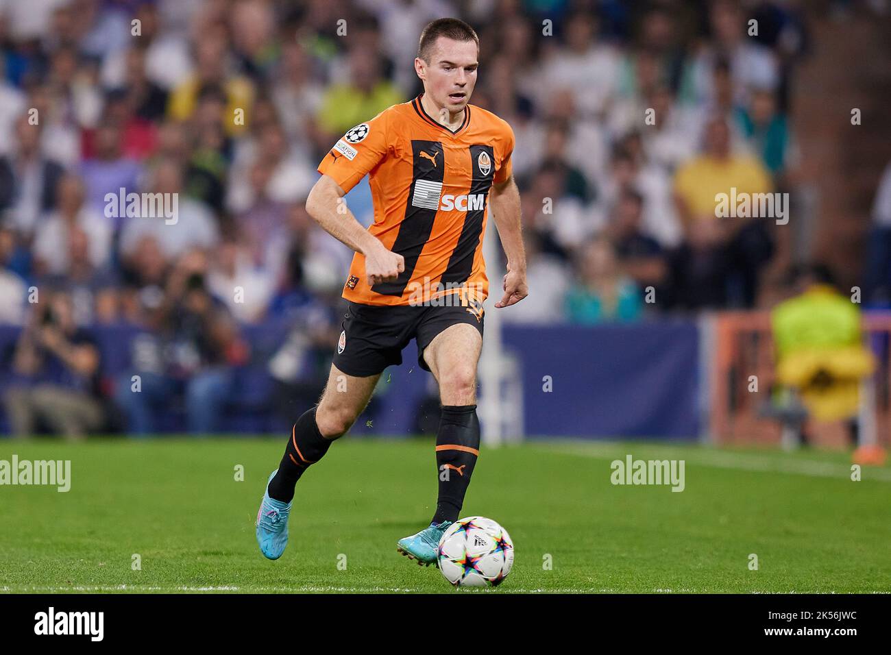 Madrid, Spain. 05/10/2022, Bogdan Mykhaylichenko of Shakhtar Donetsk ...