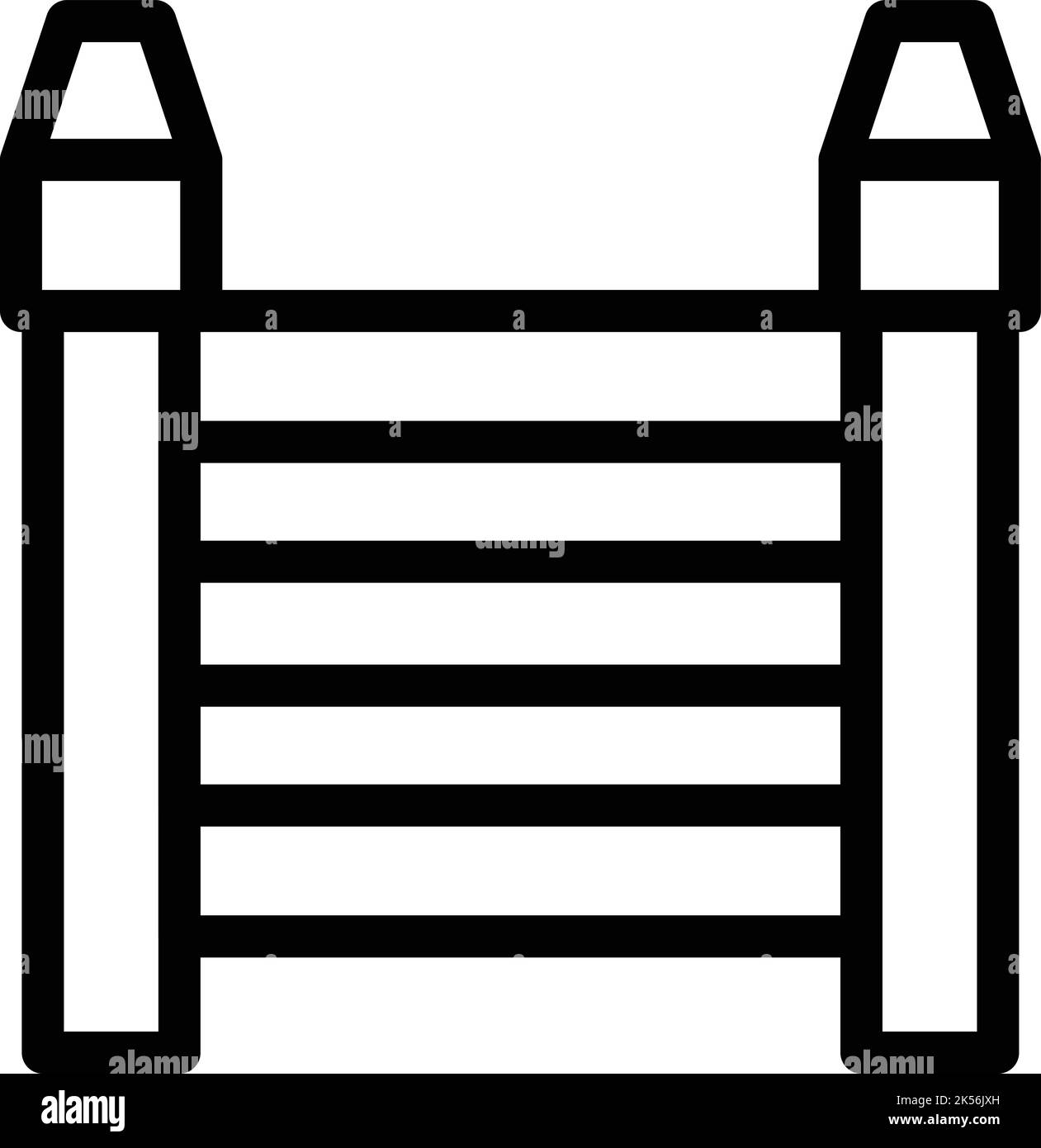 Horse obstacle icon outline vector. Race sport. Jockey derby Stock ...