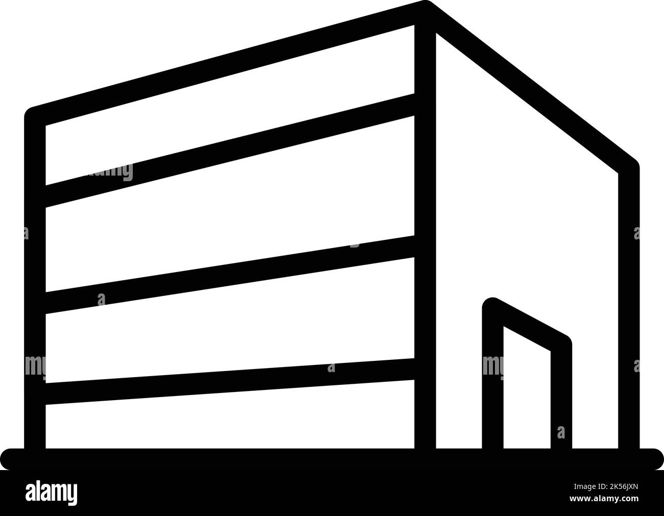 New mall building icon outline vector. City center. Shop market Stock ...