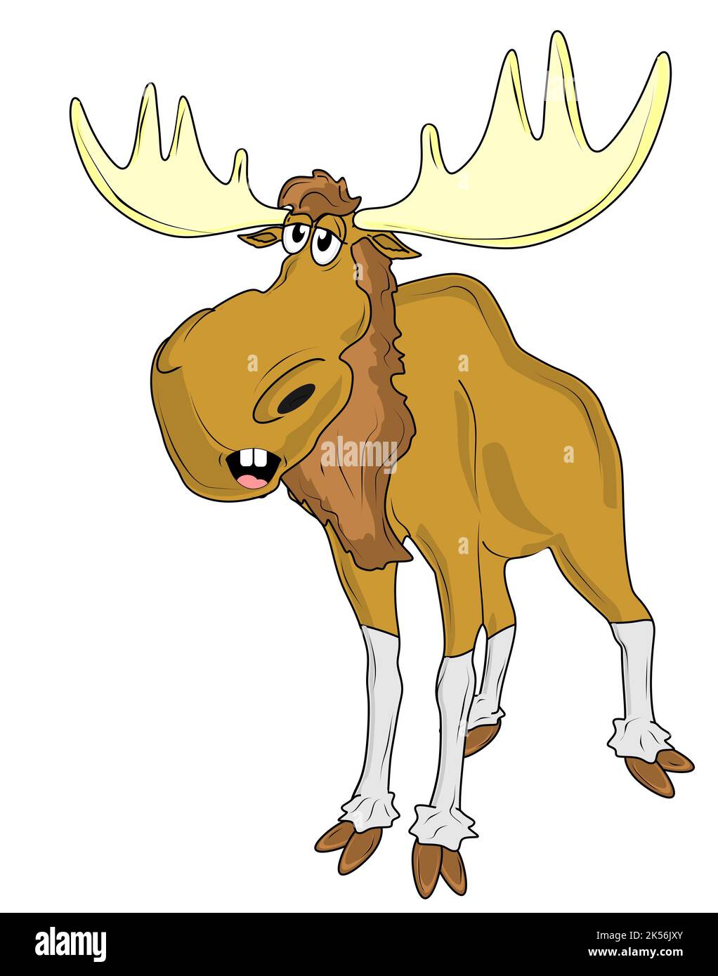 Elk cartoon hi-res stock photography and images - Alamy